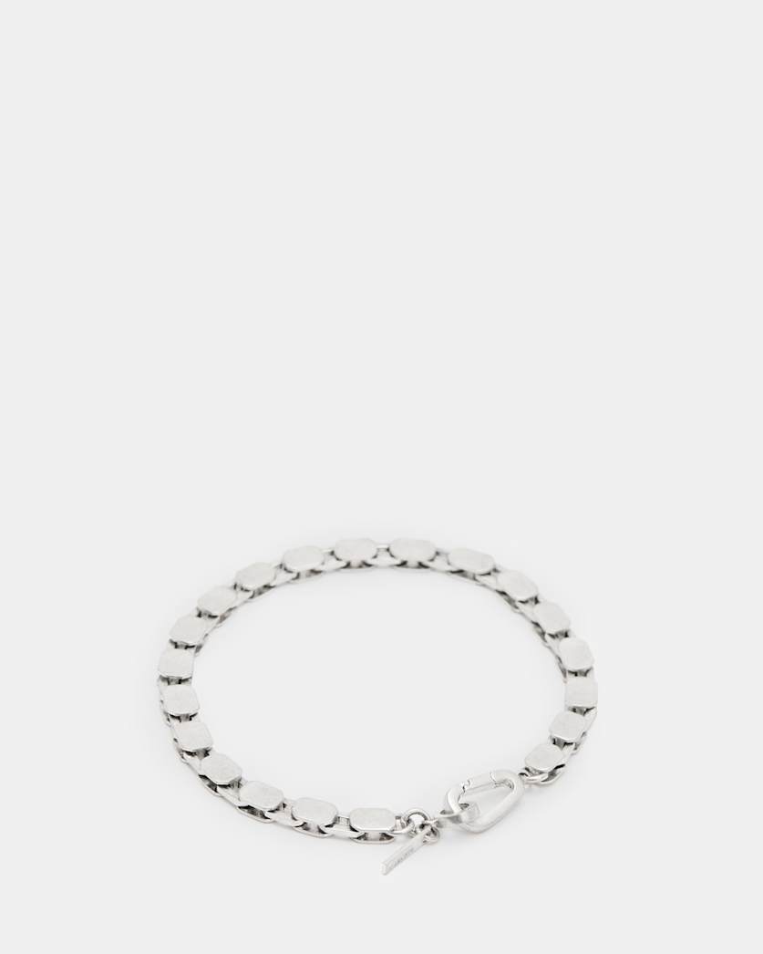 Axel Hexagon Chain Bracelet WARM SILVR/DRK HEM | ALLSAINTS